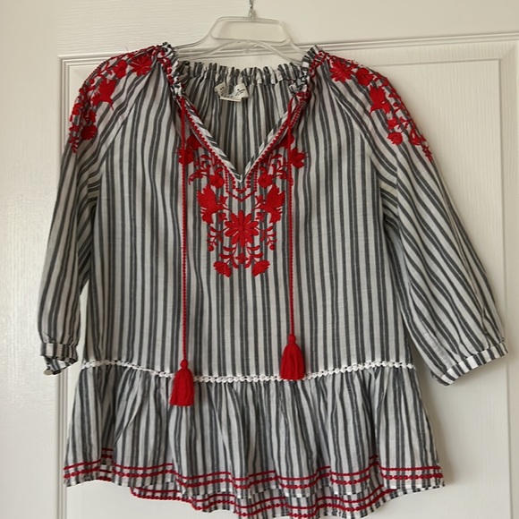 kate spade | Tops | Kate Spade Broom Street Popover Blouse | Poshmark